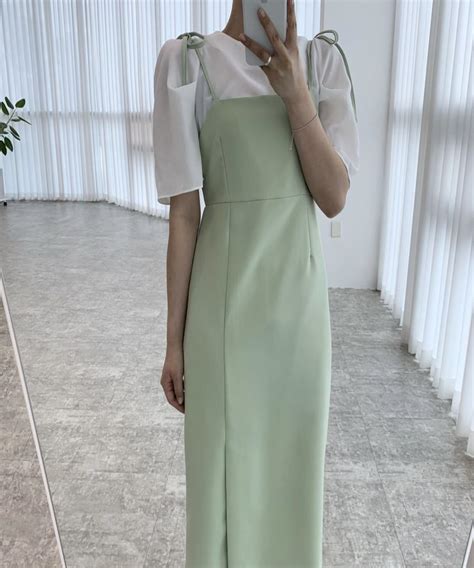 베이지하루 이 조합 찬성 Setup 상하세트 셋업 한벌 뷔스티에 롱원피스 나시 민소매 서스펜더 반팔 티셔츠 탑 상의 여름원피스 가을 간절기 여성 여자 슬리브 레이어드