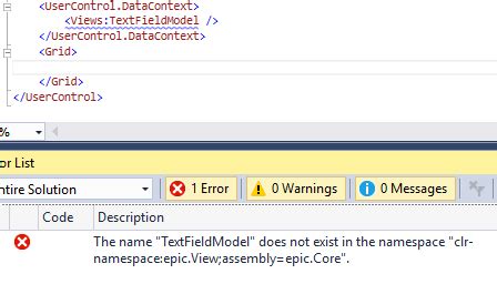 Xaml Silly F WPF Error The Name Abc Does Not Exist In The