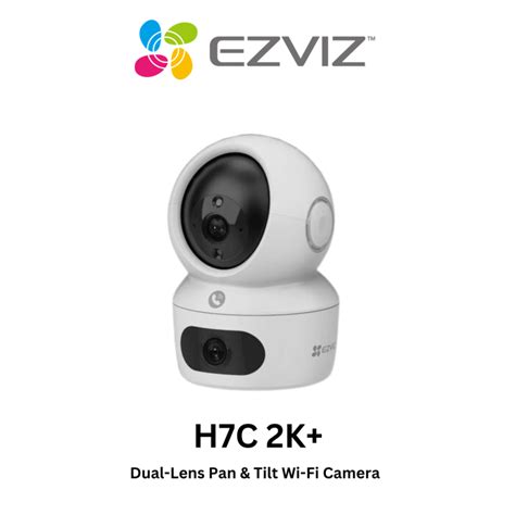 Cctv Ezviz Indoor Dual Lens Pan And Tilt Wi Fi Camera Broader And Smarter Protection H7c Dual 2k