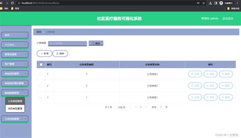 基于springboot社区医疗服务可视化系统的设计与实现可视化服务系统 Csdn博客