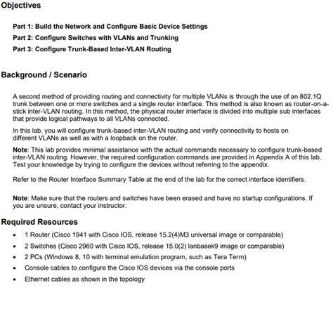 Solved Configuring 802 1Q Trunk Based Inter VLAN Routing Chegg