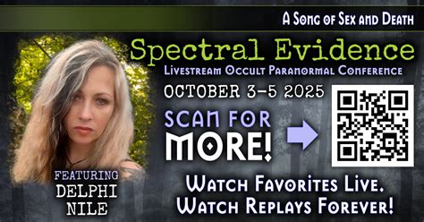 A Song Of Sex And Death A Spectral Evidence 2025 Class With Delphi Nile