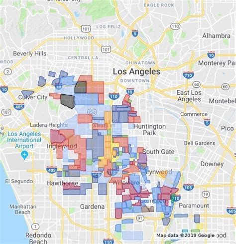 Map Of La Gang Territories Liste Gang Los Angeles Dmxlpf
