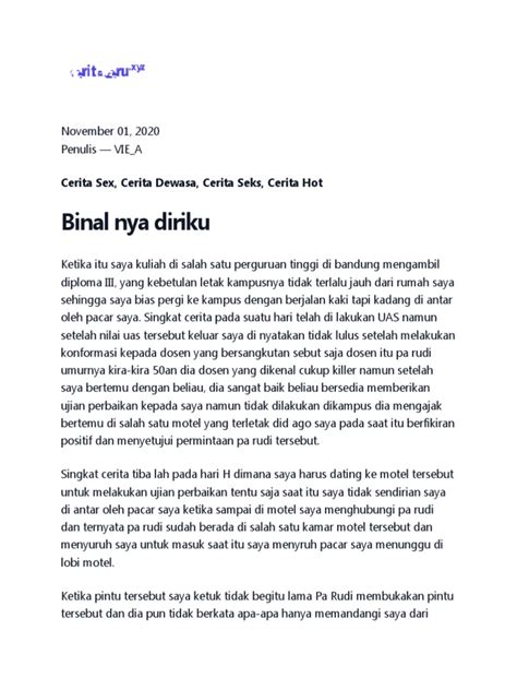 Binal Nya Diriku Cerita Sex Dewasa Pdf Pengembangan Diri Fiksi Misteri Thriller