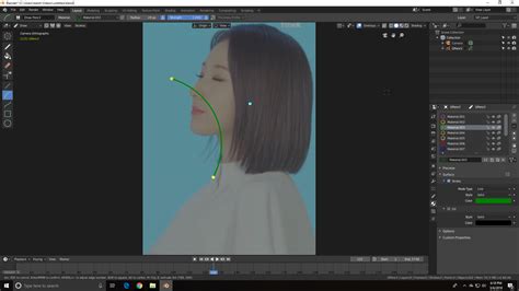 When In Draw Mode Creating Lines Curves How Do I Drop Or Finish The Line Blender Stack Exchange