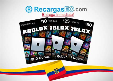 Recargasec Vende Tarjetas Roblox Robux En Ecuador Con Entrega