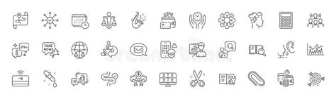 Execute Graph Chart And Cyber Attack Line Icons For Web App Printing Line Icons Vector