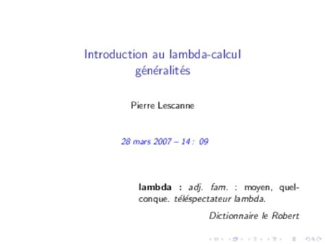 Lambda Calcul Pdf Notice Manuel D Utilisation