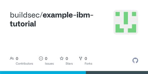 Github Buildsecexample Ibm Tutorial