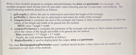 Solved Write A Java Modular Program To Compute And