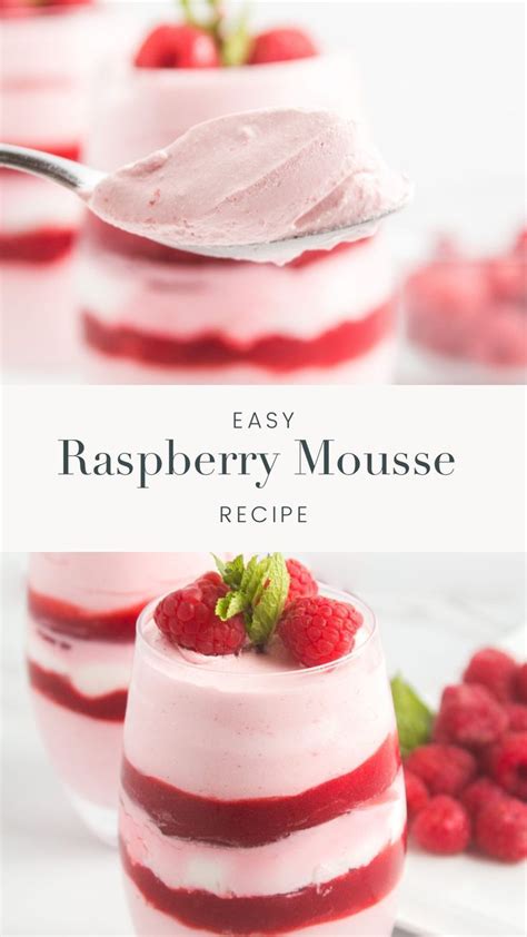 Easy Raspberry Mousse Recipe Recipe Mousse Recipes Raspberry Desserts Raspberry Recipes