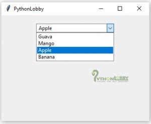 Combo Boxes In Tkinter Gui Programming Python Tutorial