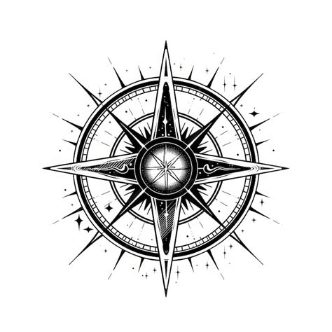 Surreal Aesthetic Compass Logo Architecture Building Tower Premium Ai Generated Image