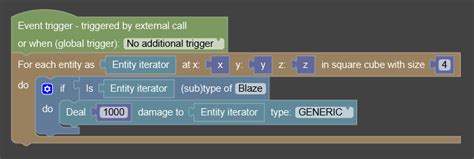Limiting The Target For Entity Iterator Mcreator