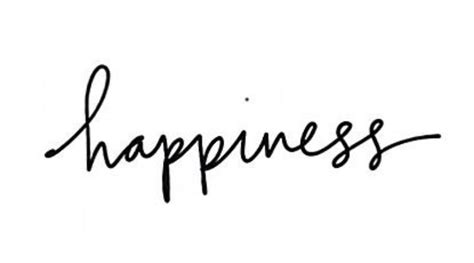 Happiness In Cursive Handwriting