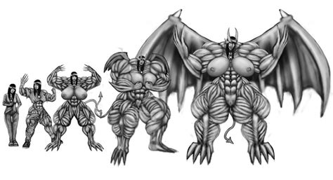 Demon Muscle Growth Sequence By Dorkmuscle On Deviantart