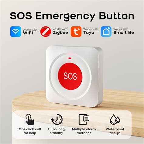 Sos Panic Button Wireless Security Shockers Tuya Security Protection