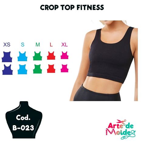 Crop Top Fitness Arte De Moldes