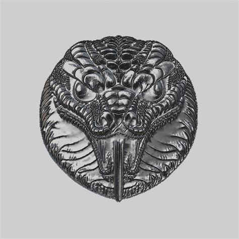 Файл Stl Металлическая голова змеи 🐍 Obj ・3d печатный дизайн для