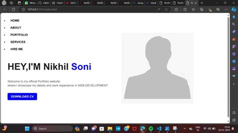 nikhil soni on linkedin bharatintern bharatinternship webdevelopment html css