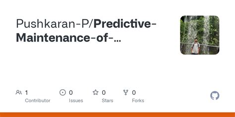 Github Pushkaran P Predictive Maintenance Of Industrial Components