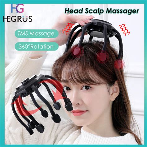 Electric Head Massager Octopus Scalp Massager Therapy Device Prodeal