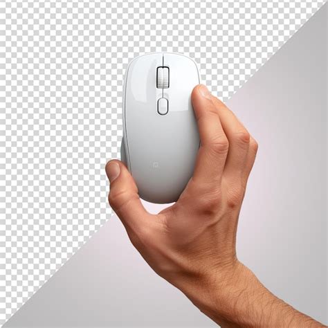 Premium PSD Hand On Computer Mouse Png