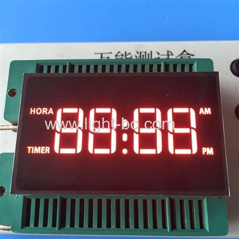 Ultra Red Common Anode 4 Digit 7 Segment Led Clock Display For Gas Cooker Oven Timer