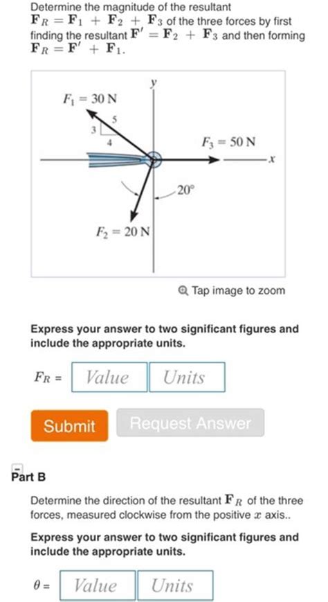 Solved Determine The Magnitude Of The Resultant Fr F1 F2 F3 Of The
