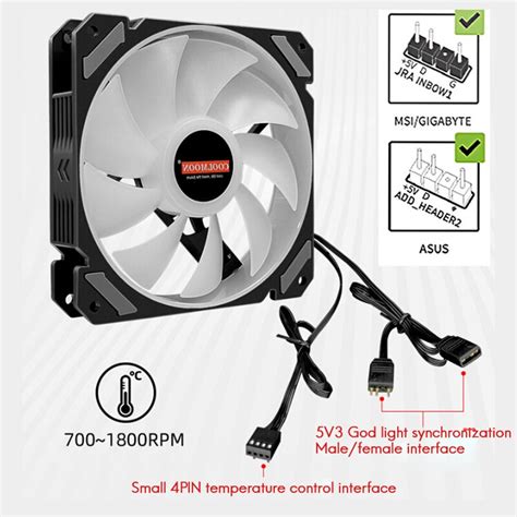 Coolmoon Computer Case Fan 12cm Silent Cpu Water C Grandado