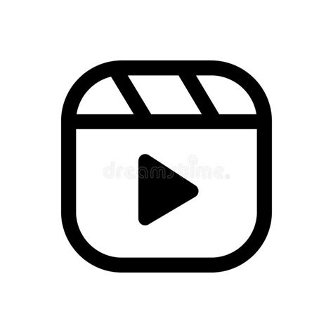 Logotipo De Instagram Reels Icono Negro Imagen Editorial Ilustración