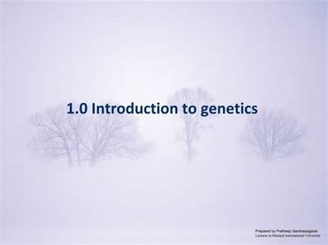 Introduction To Genetics Ppt