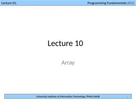 Array 1dpptx