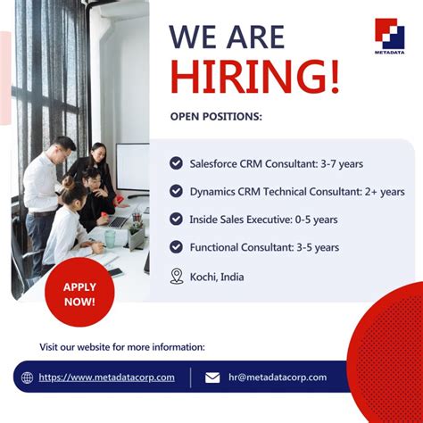 Hiring Crm D365 Sales Marketing Hire Salesforce… Veena Vinod P K