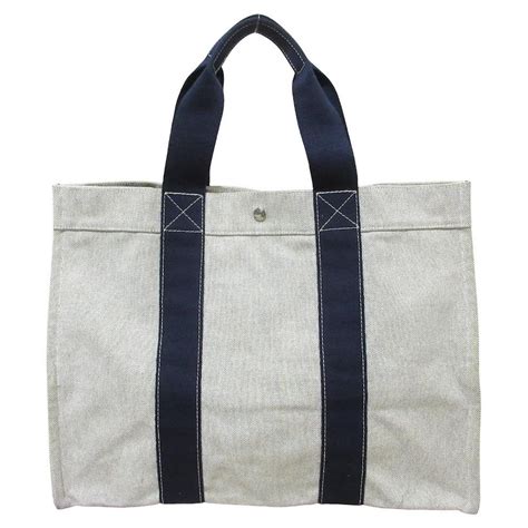 Hermès Hermes Bora Bora Toile Tote Bag Blue Cloth Ref2653506 Joli Closet