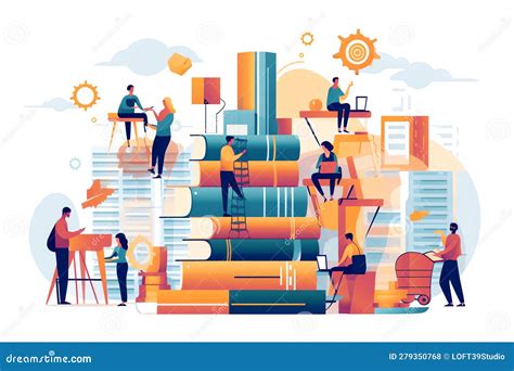 Generative Ai Learning And Reading Stock Illustration Illustration