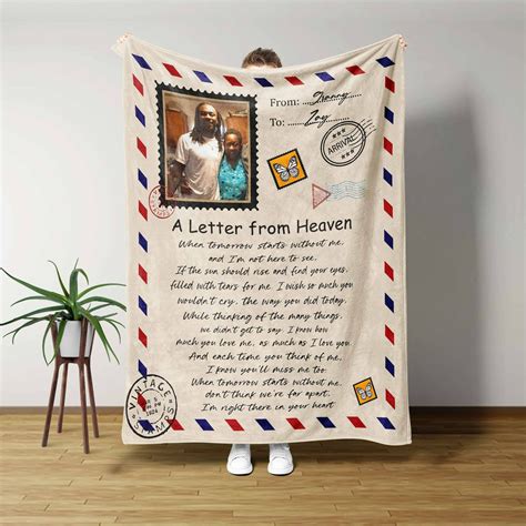 Personalized A Letter From Heaven Blanket Luvint