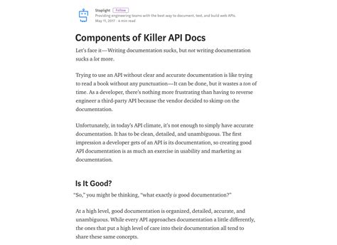 Components Of Killer Api Docs Doctoolhub