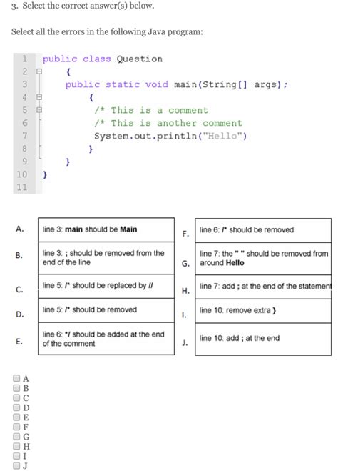 Solved 3 Select The Correct Answers Below Select All The
