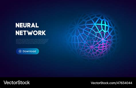 Neural Network Abstract Technology Science Vector Image