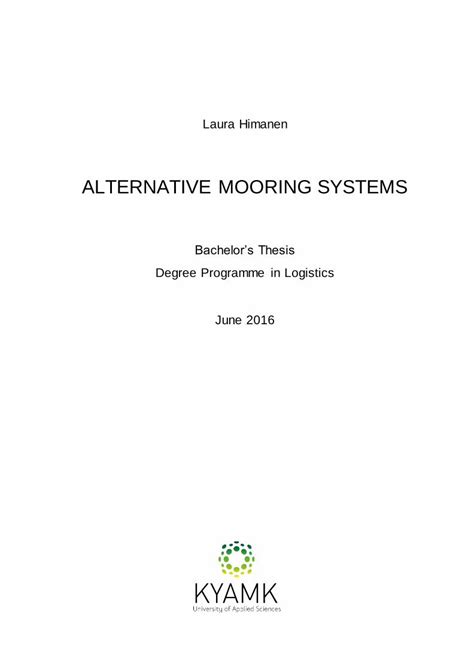 Pdf Alternative Mooring Systems Dokumen Tips