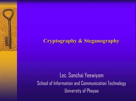 PPT Cryptography Steganography PowerPoint Presentation Free
