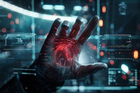 Biometric Authentication For Mobile Devices Premium Ai Generated Image