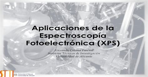 Aplicaciones De La Espectroscopía Fotoelectrónica Xps
