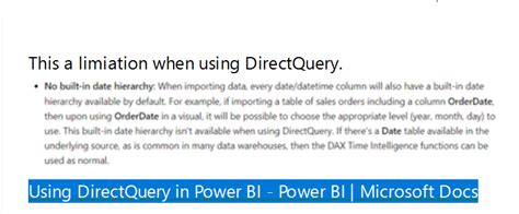 my timestamp not showing as a date hierarchy in po microsoft