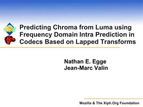 [ppt] predicting chroma from luma using frequency domain intra prediction powerpoint