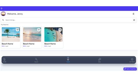 Rive Animation Bottom Bar Flutterflow