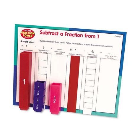 Learning Resources Deluxe Fraction Tower Activity Set Educanda