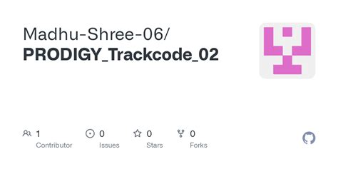 GitHub Madhu Shree PRODIGY Trackcode