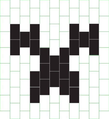 Beaded Minecraft Creeper Kandi Cuff Kandi Cuff Kandi Patterns Kandi